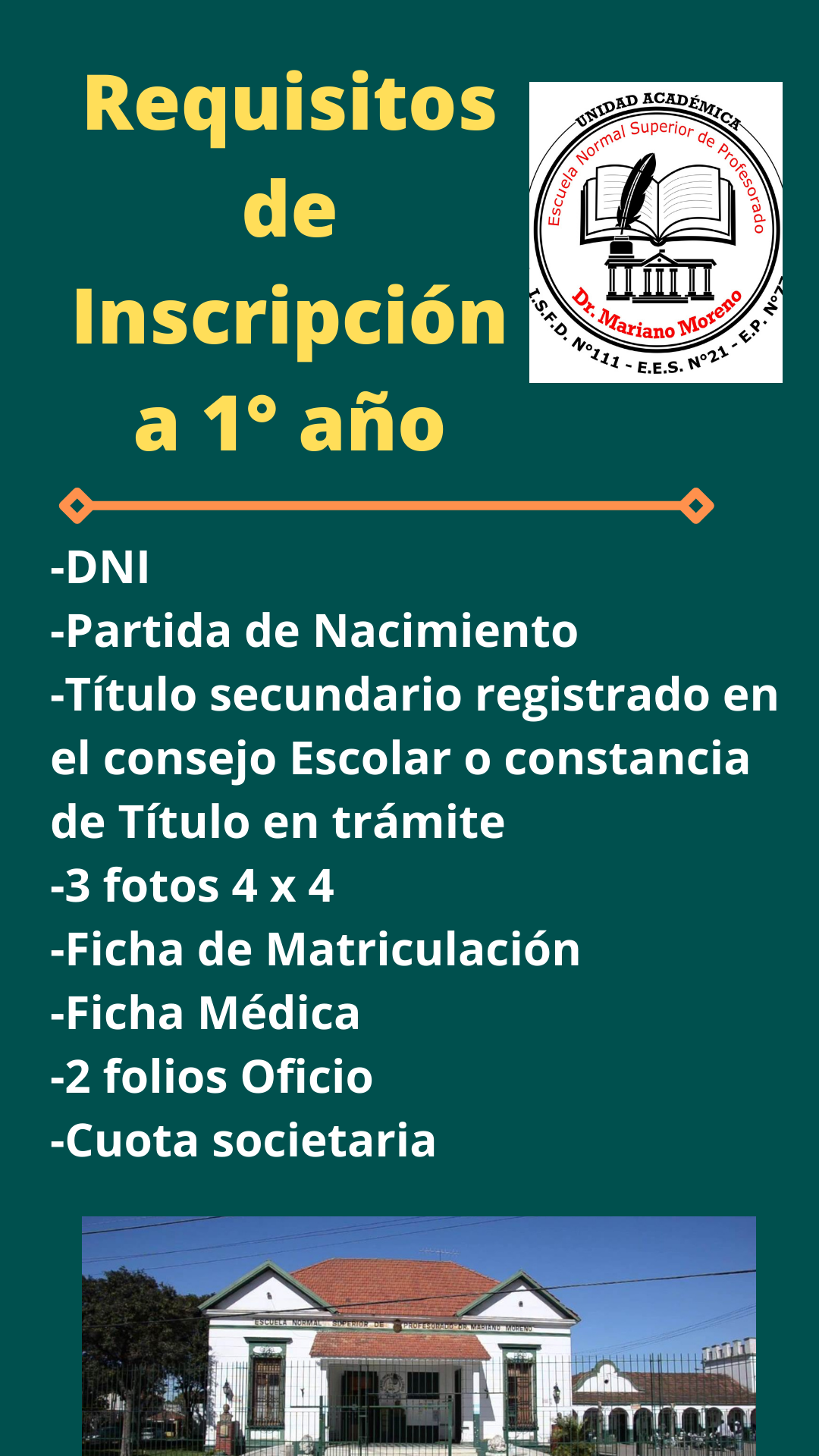 Inscripciones 1° año 2024 – Instituto de Formación Docente Nº 111 "Dr ...